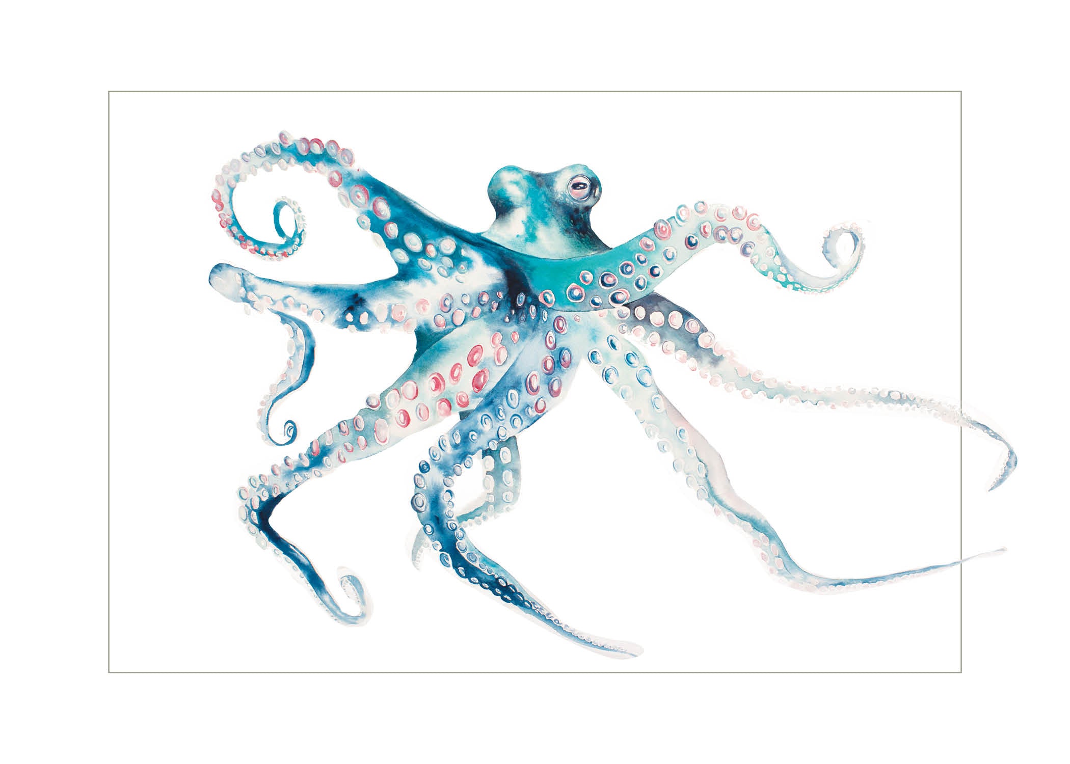 Ocho Greeting Card – Kelly Clause Art